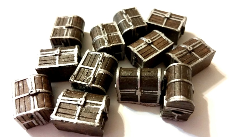 Treasure Chest Tokens (set of 10) - Etsy