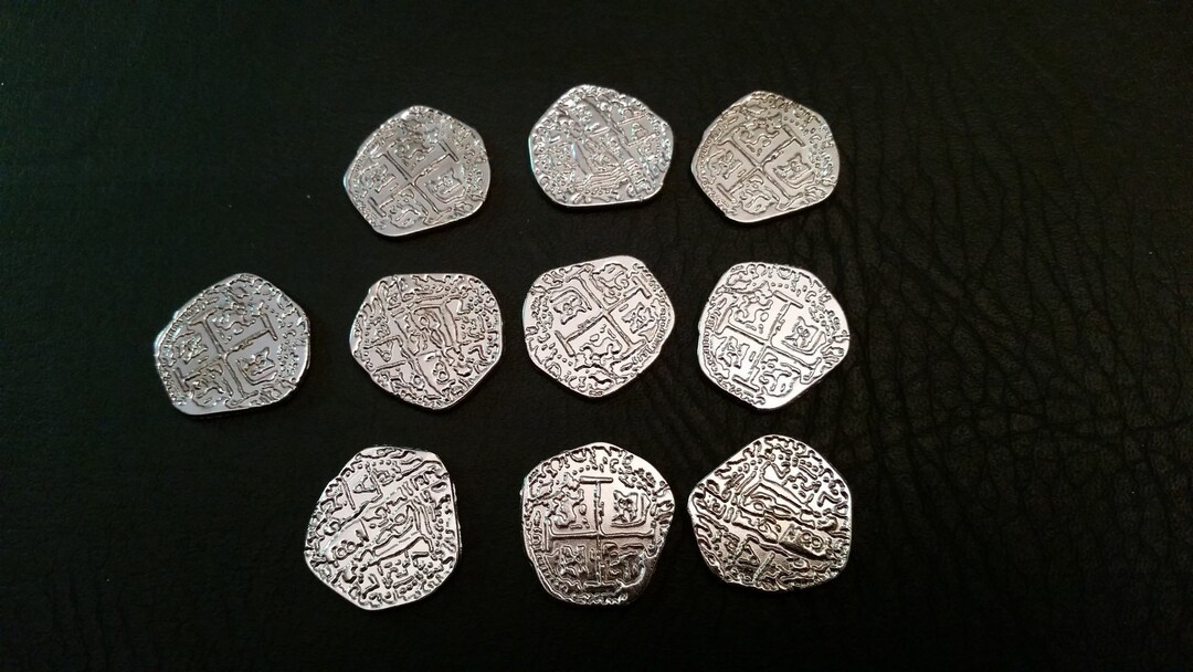Common Metal Coins - Shiny Silver (set of 10) - Etsy