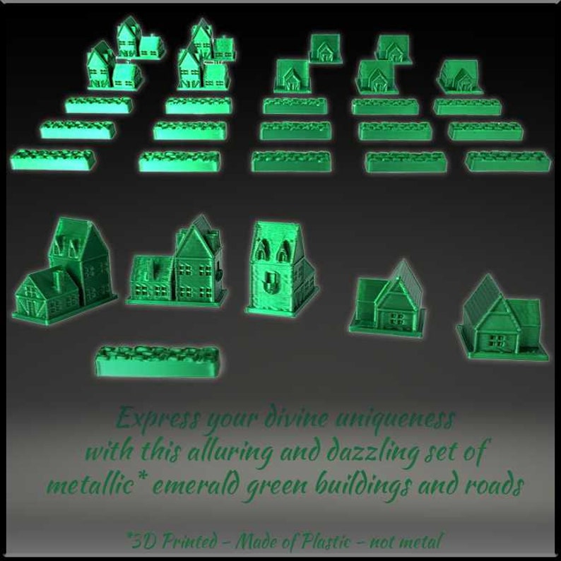 LIMITED EDITION COLOR] 3D Printed Upgraded Tokens Compatible With Catan™ - Emerald City (set of ...