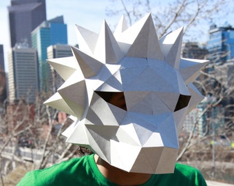 Lion Costume Mask Sewing Pattern / Papercraft / Printable Template ...