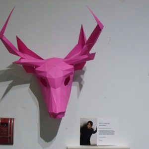 Paper Elk Wall Sculpture - Etsy