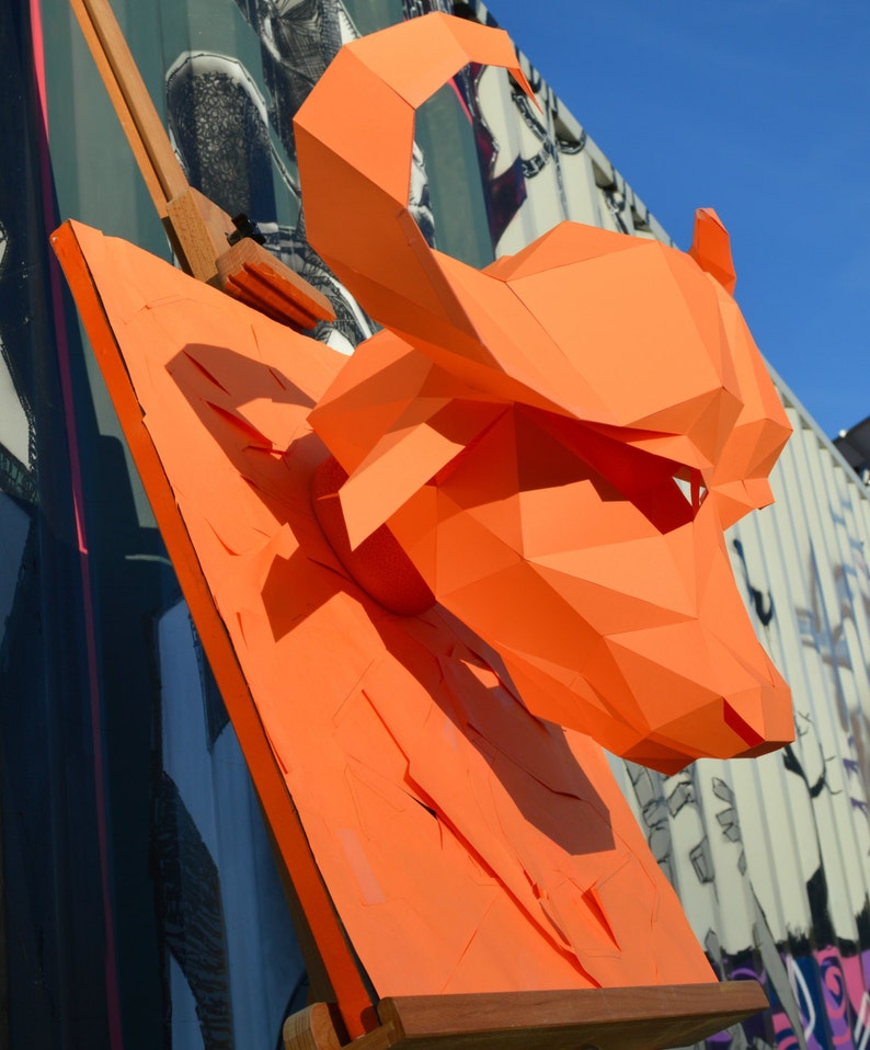 African Buffalo Paper Mask - Etsy