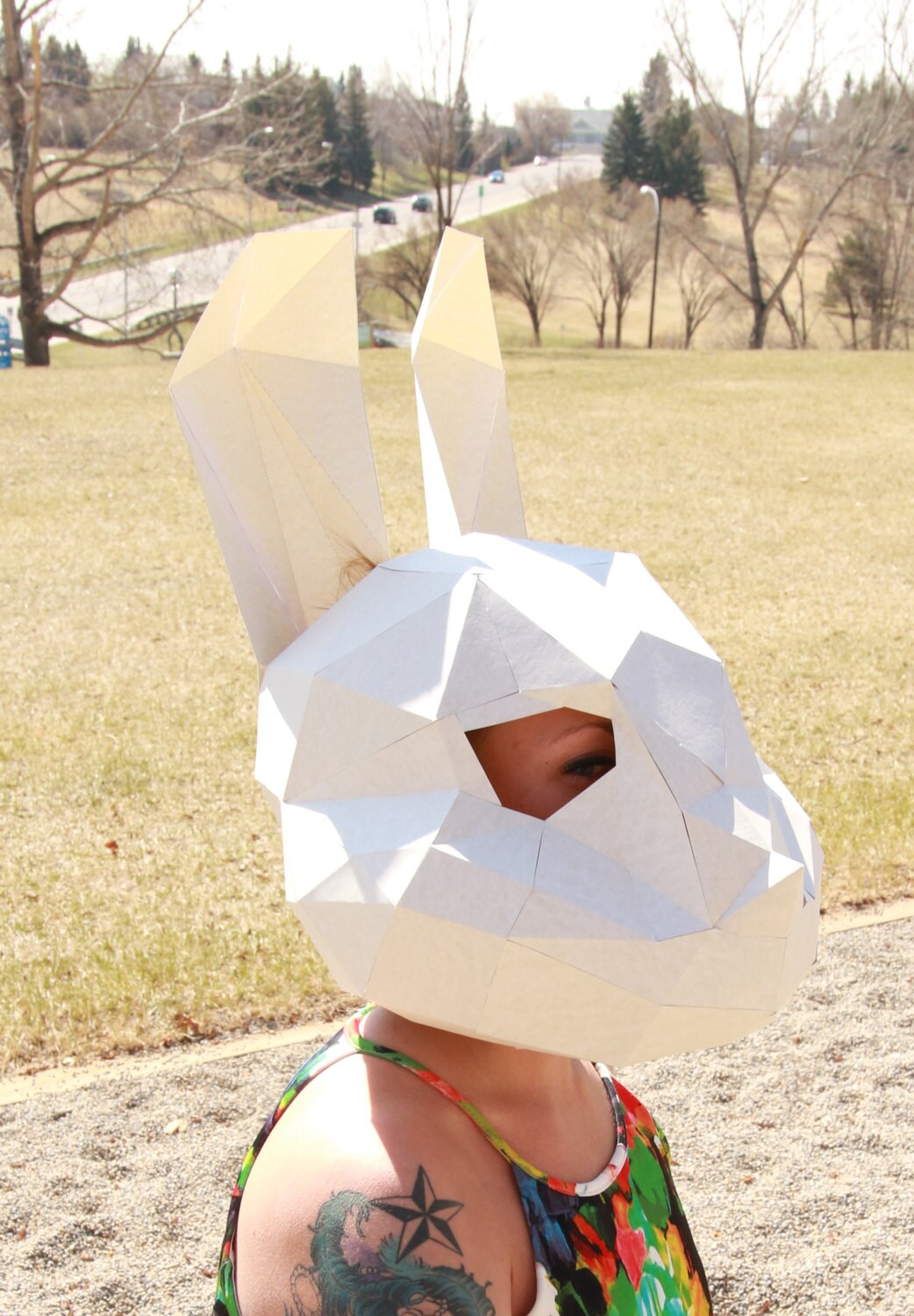 Paper Bunny Mask | Etsy