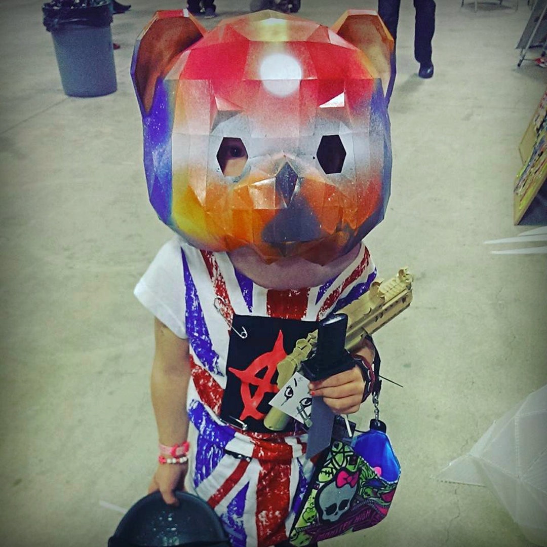 Teddy Bear Paper Mask - Etsy