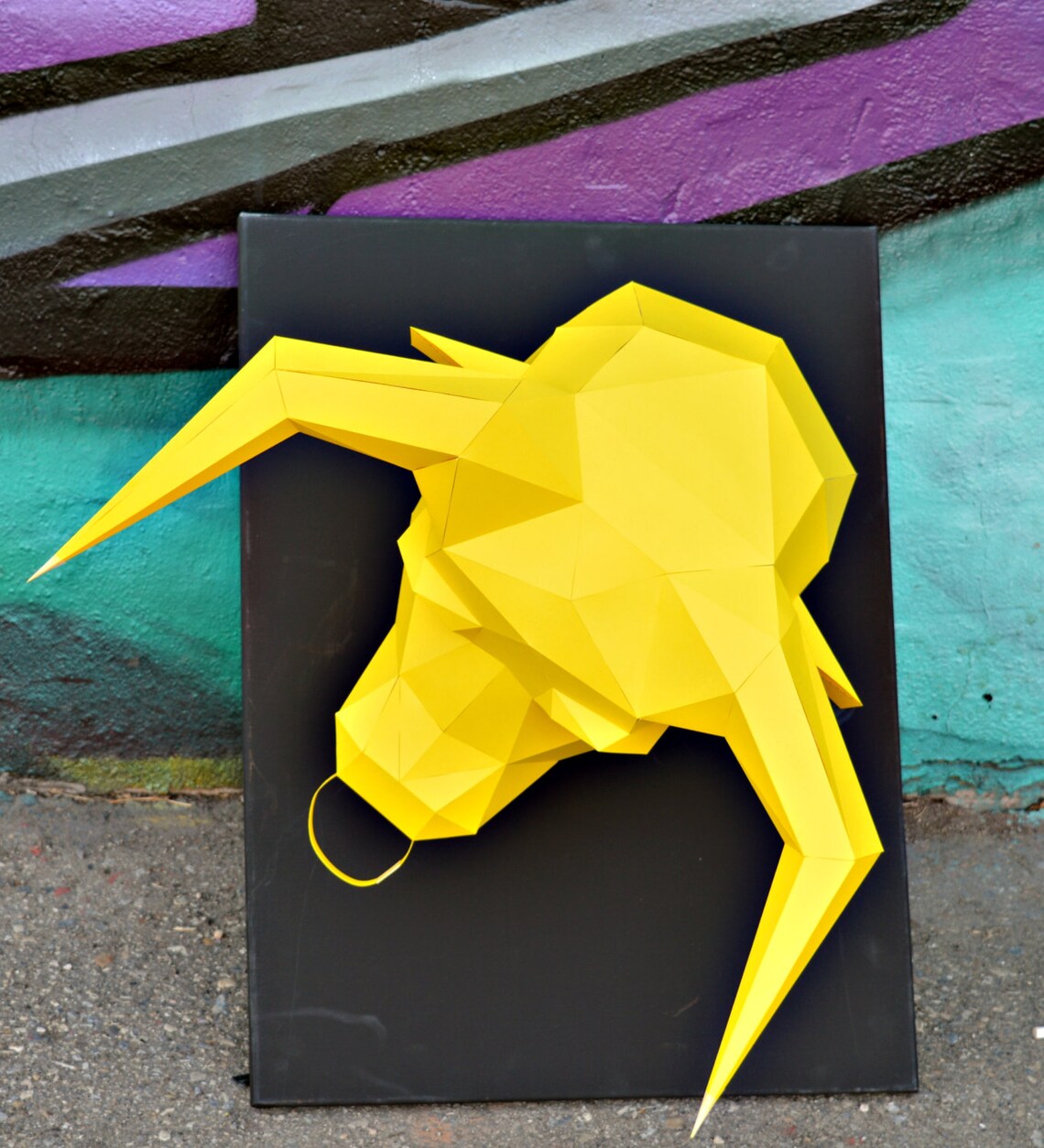 Bull Paper Mask - Etsy