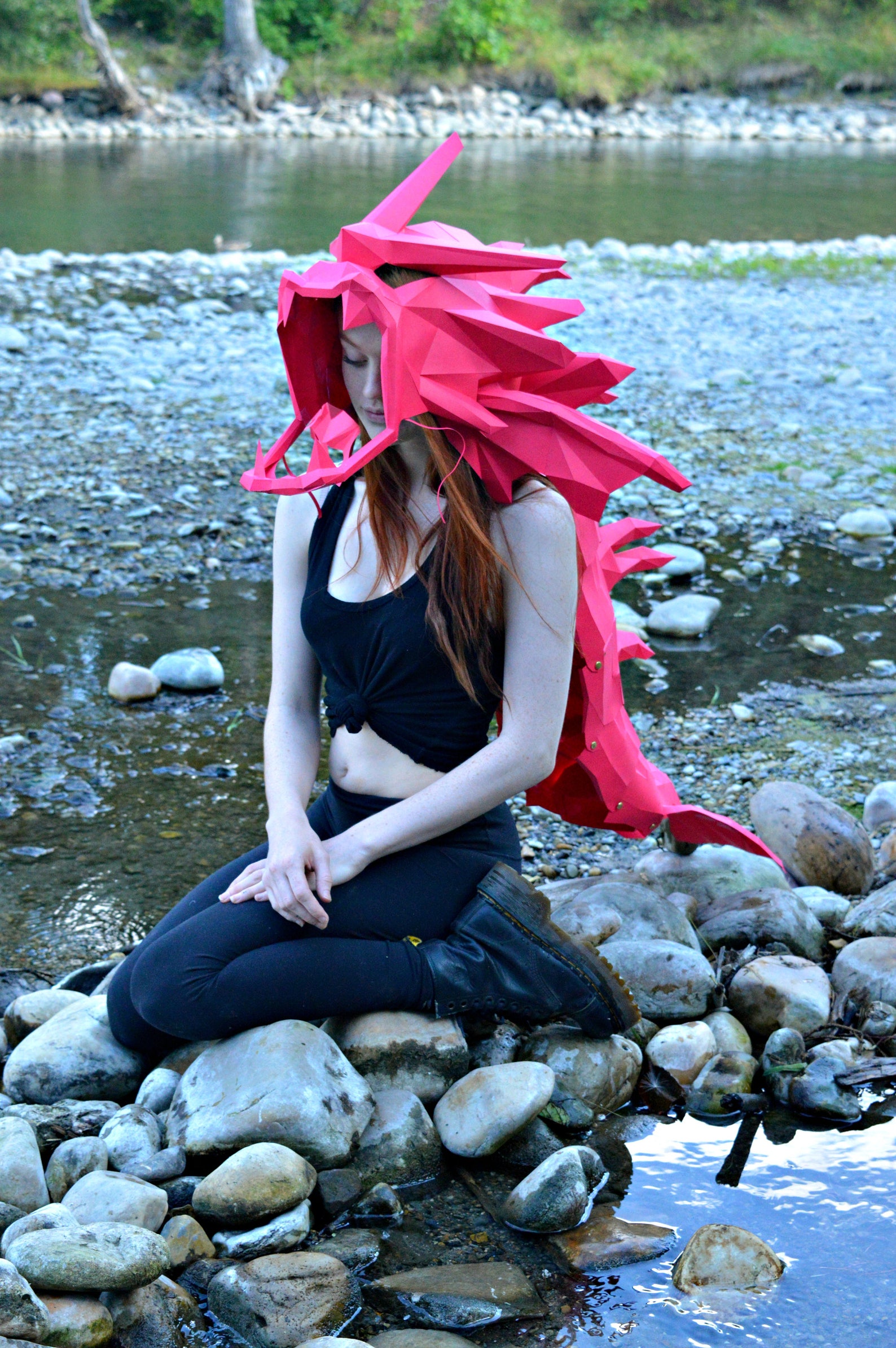 DIY Gyarados Paper Mask - Etsy