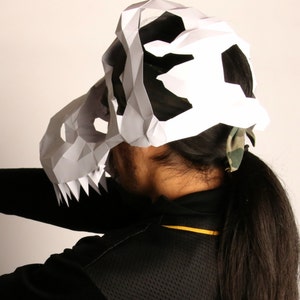 Paper T-rex Skull Mask - Etsy