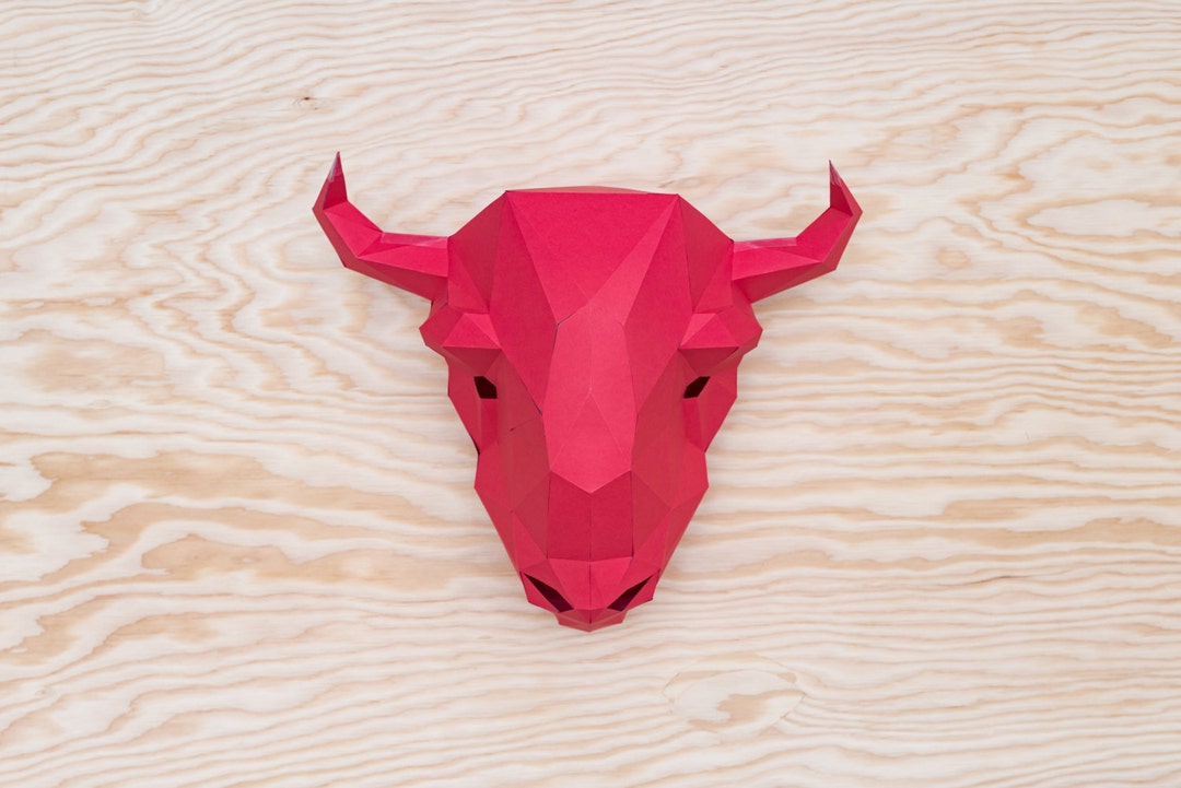 Paper Bison Wall Sculpture - Etsy