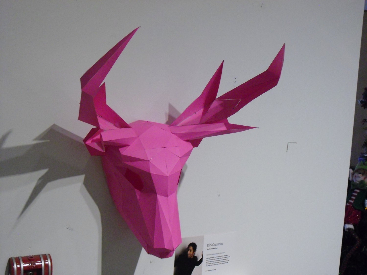 Paper Elk Wall Sculpture - Etsy