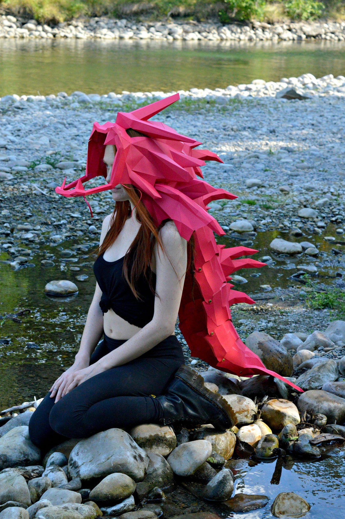 DIY Gyarados Paper Mask - Etsy