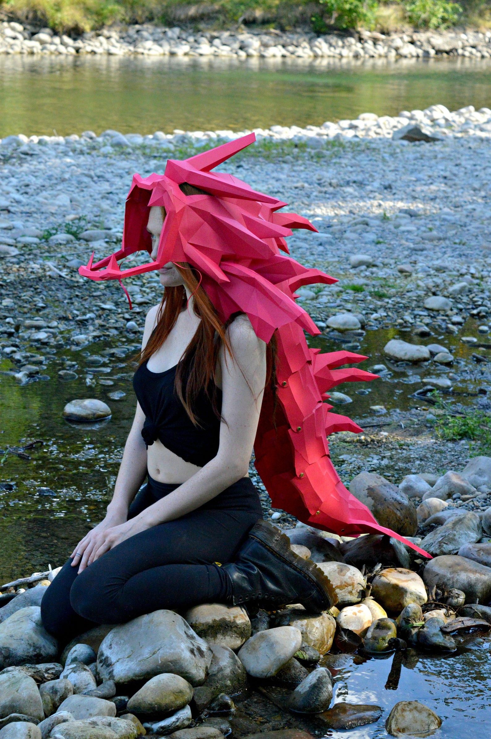 DIY Gyarados Paper Mask - Etsy