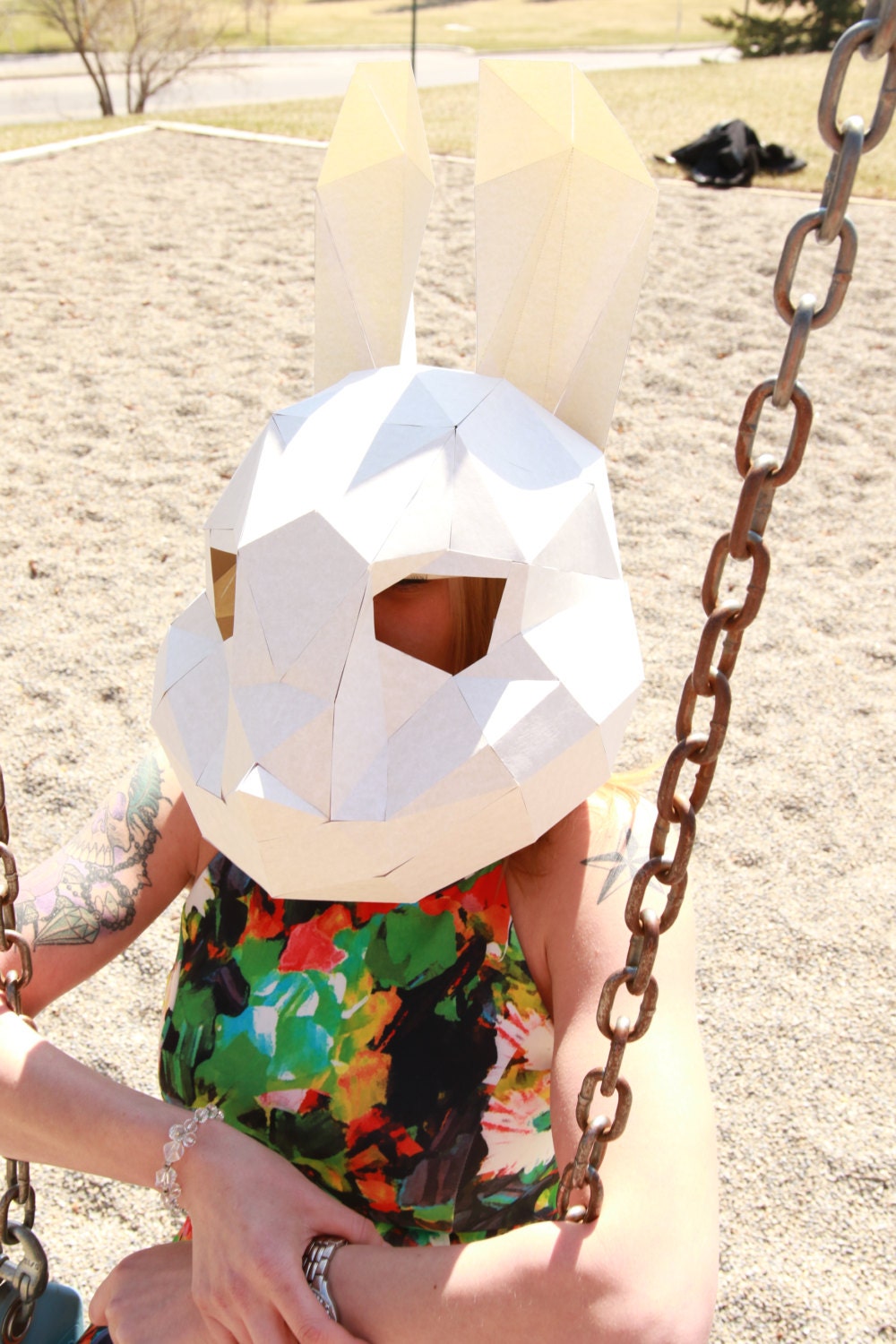 Paper Bunny Mask | Etsy