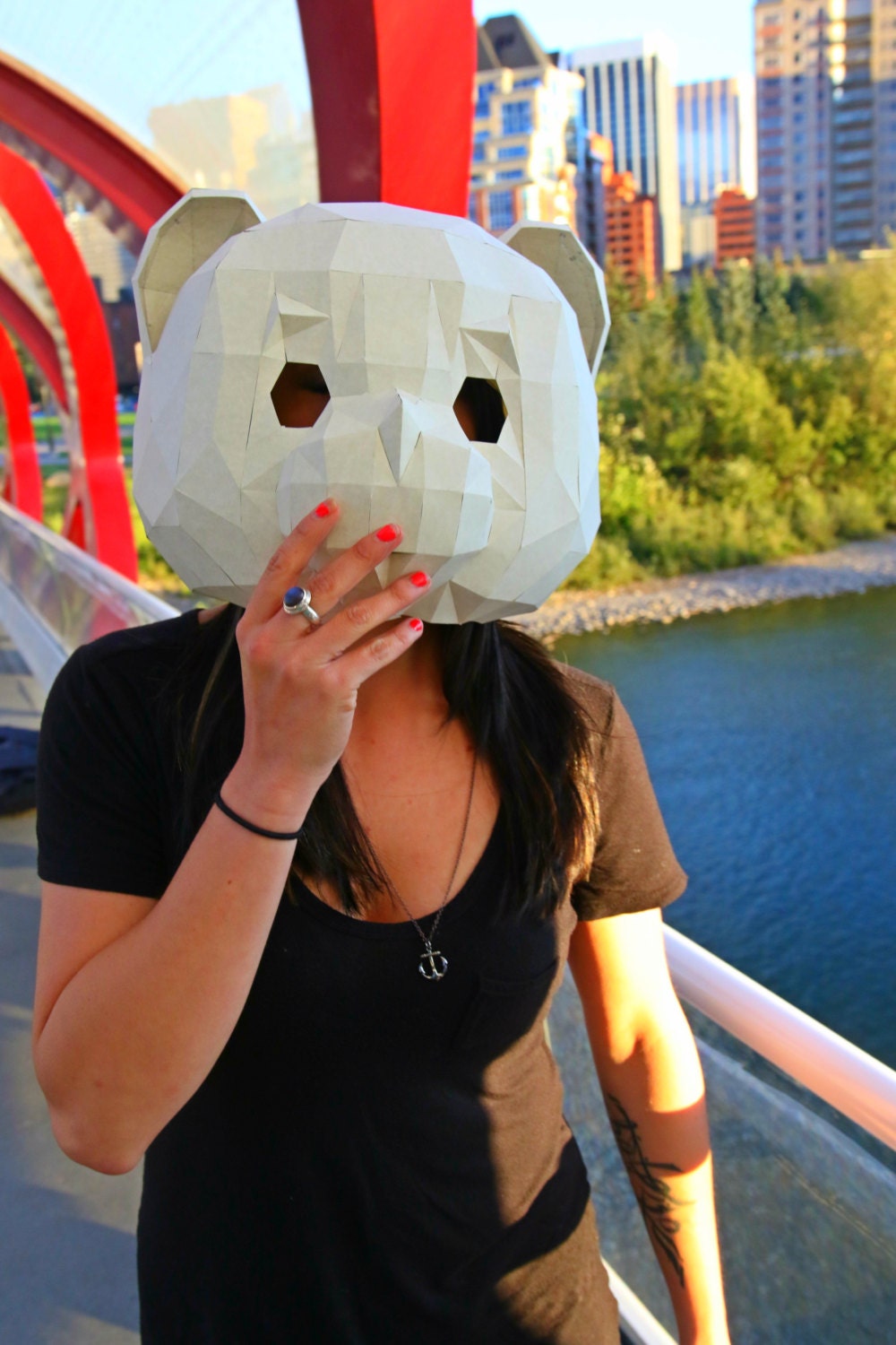 Teddy Bear Paper Mask | Etsy