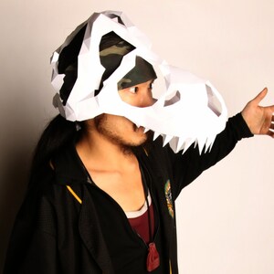 Paper T-rex Skull Mask - Etsy