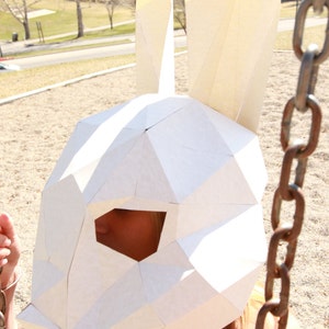 Paper Bunny Mask - Etsy