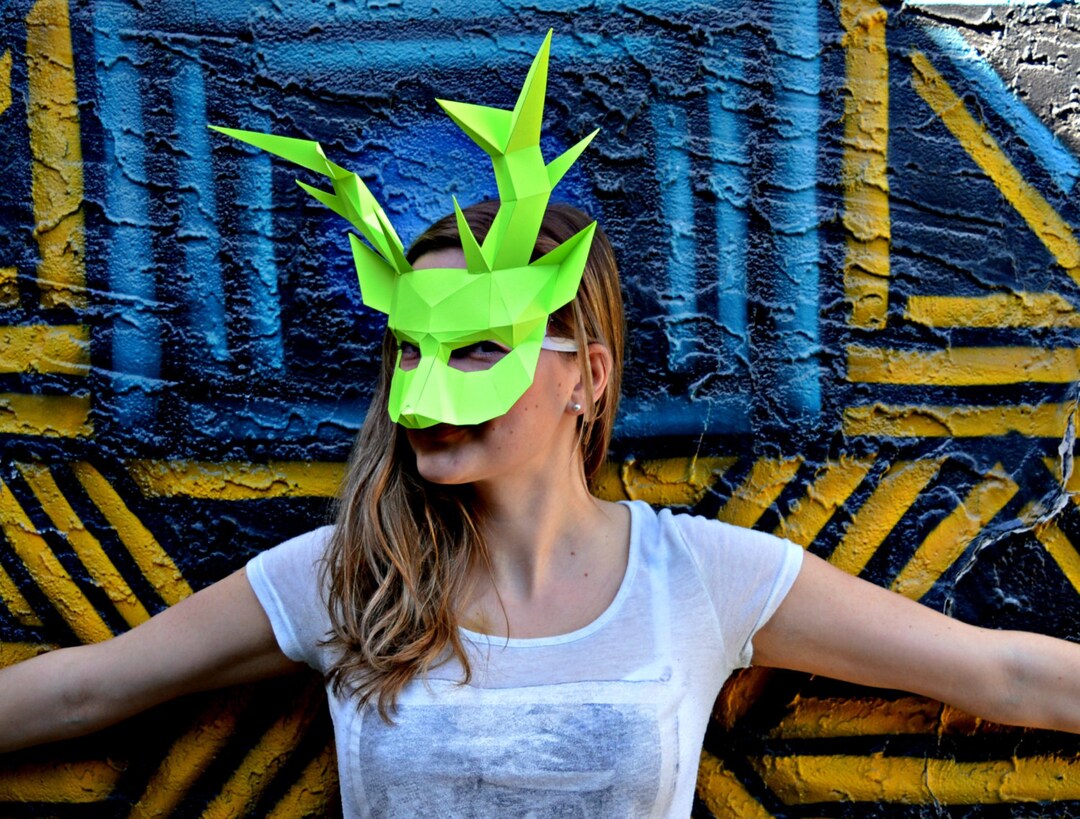 Masquerade Deer Paper Mask - Etsy