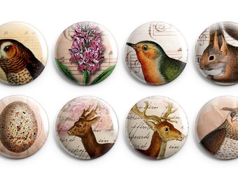 Wildlife buttons | Etsy