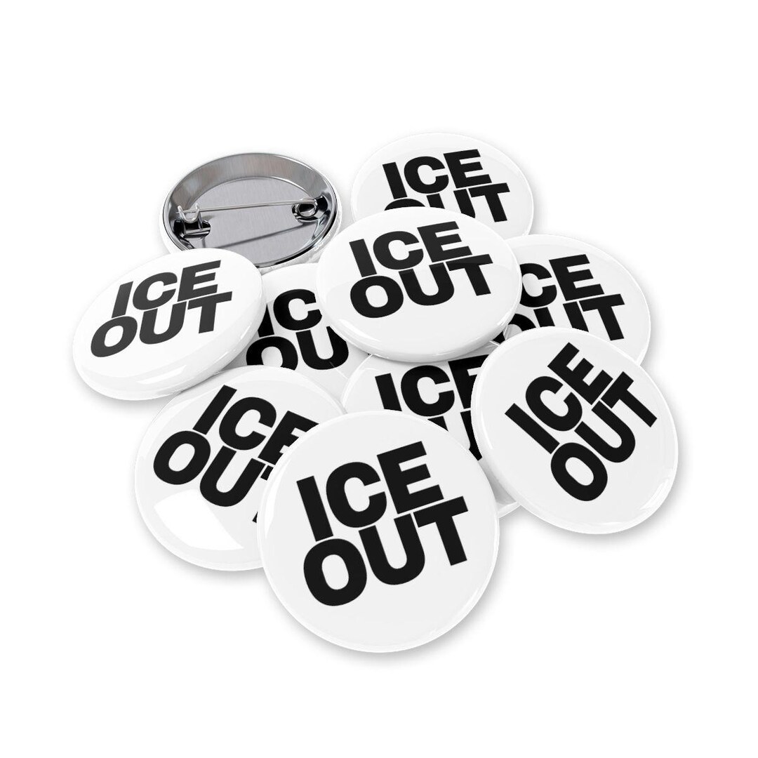 ICE Out 10 Pack Buttons, 10 X Anti-ice Protest Pins, Antifa, Pinback ...