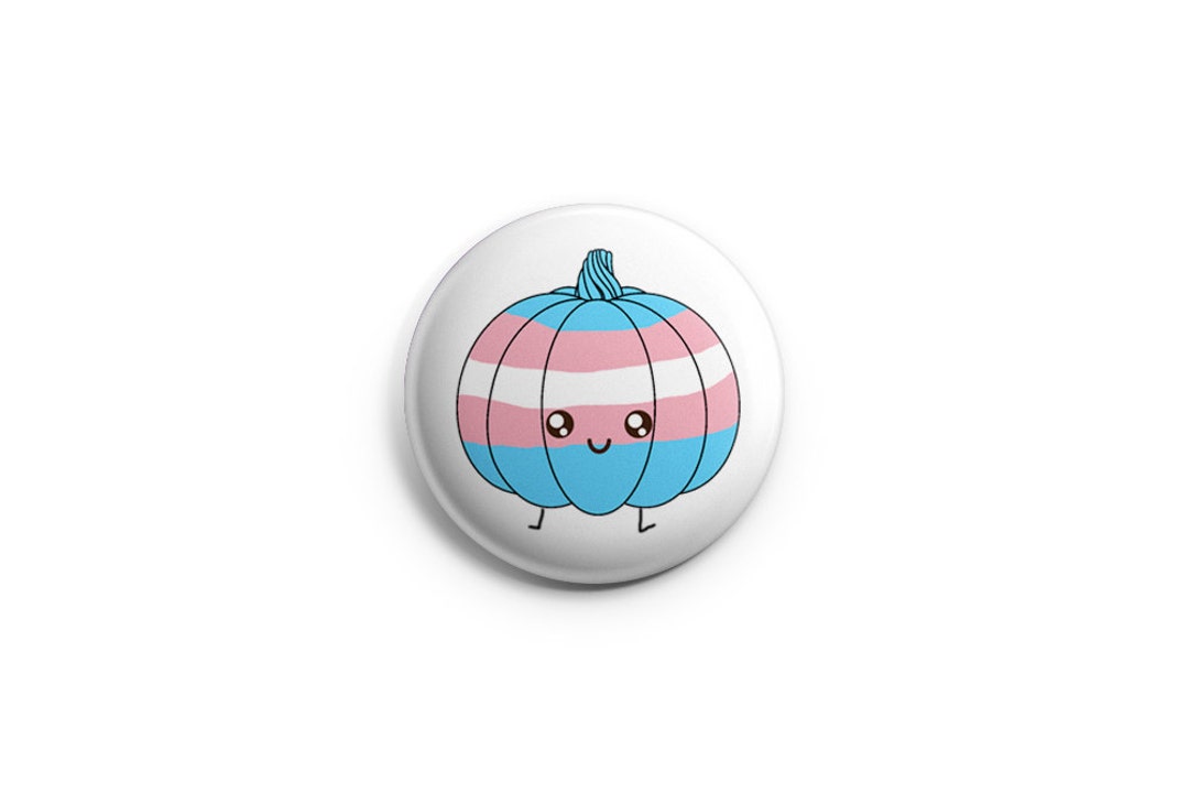 Transgender Pride Button Transgender Pumpkin LGBT Pride - Etsy