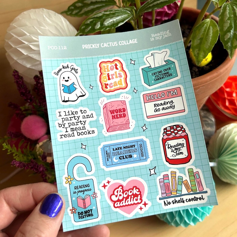 Bookish Stickers - Etsy