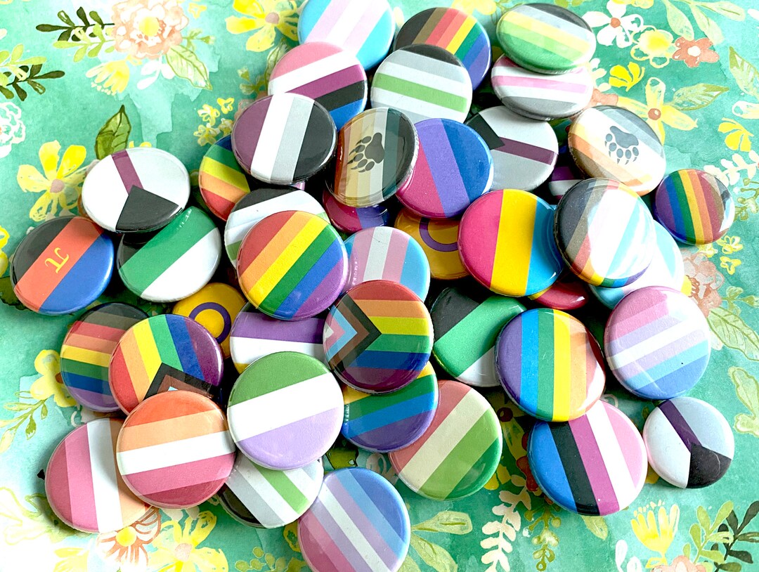 Any Pride Flag Button, Custom Pride Flags, LGBT Pride Pins, Gay Pride ...