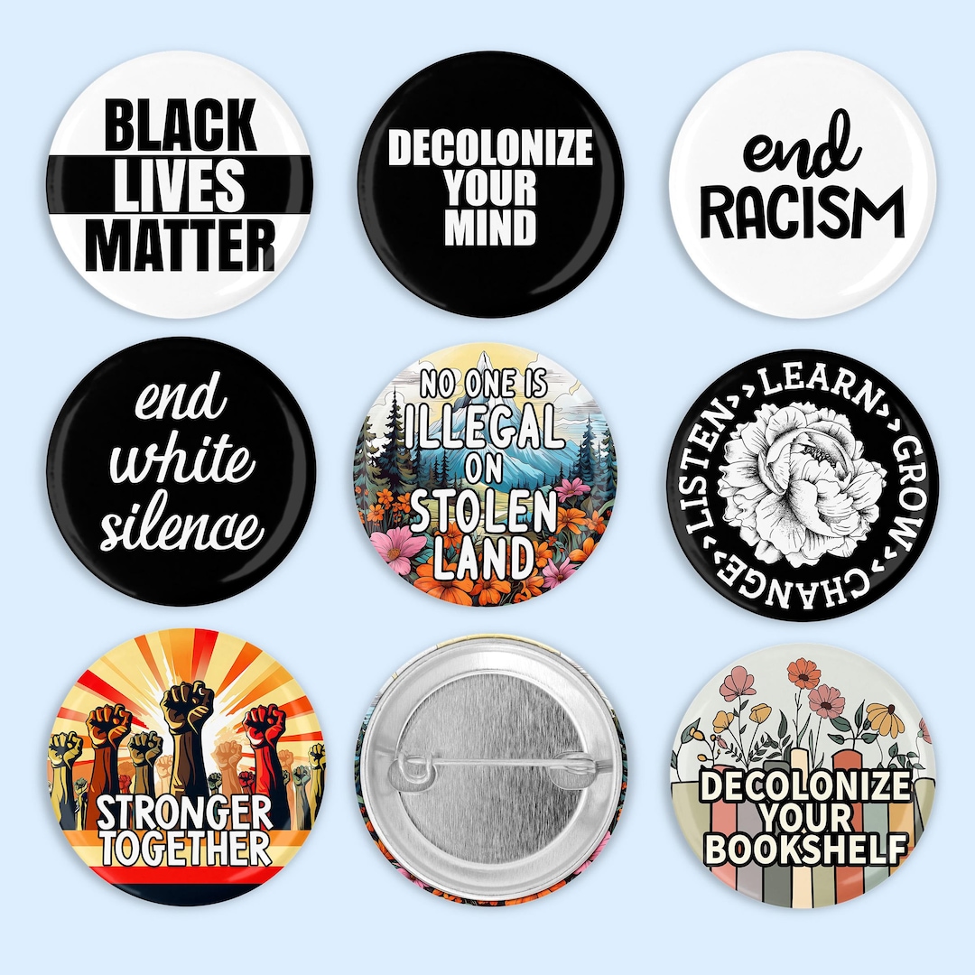 Activist Badges, Anti-racist Pins, Decolonize Your Mind, Decolonize ...