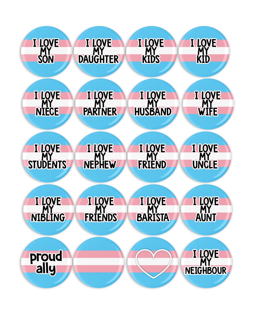 Transgender Ally Pin, Transgender Pin, Pride Day, Trans Pride Badge ...