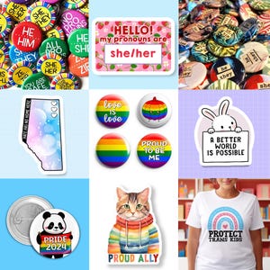 Bulk Pronoun Pins (one-inch Mini Badges), Bulk Pronoun Badges, Pronouns ...