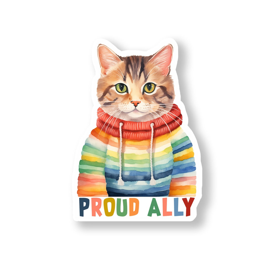 LGBTQ Ally Sticker, Pride Sticker, Sticker for Kindle, Lgbtq Sticker - Etsy