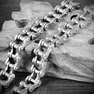 Mens Unisex Titanium Bicycle Chain Bracelet Birthday - Etsy