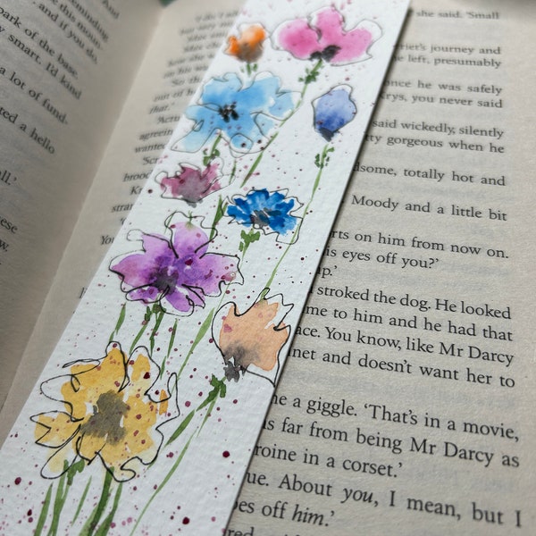 Watercolour Bookmark - Etsy UK