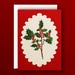 Printable Christmas Cards Bundle Blank Interior 3 Classic Colors Floral ...