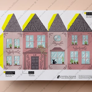 Printable Paper Dollhouse Template Diy Craft Project for Kid Paper Toy ...