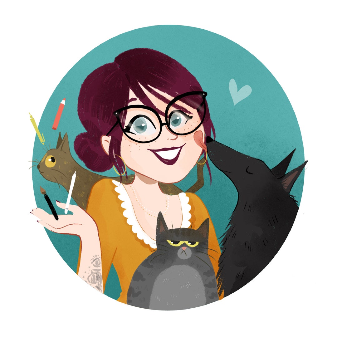 Your Custom Illustrated Avatar - Etsy