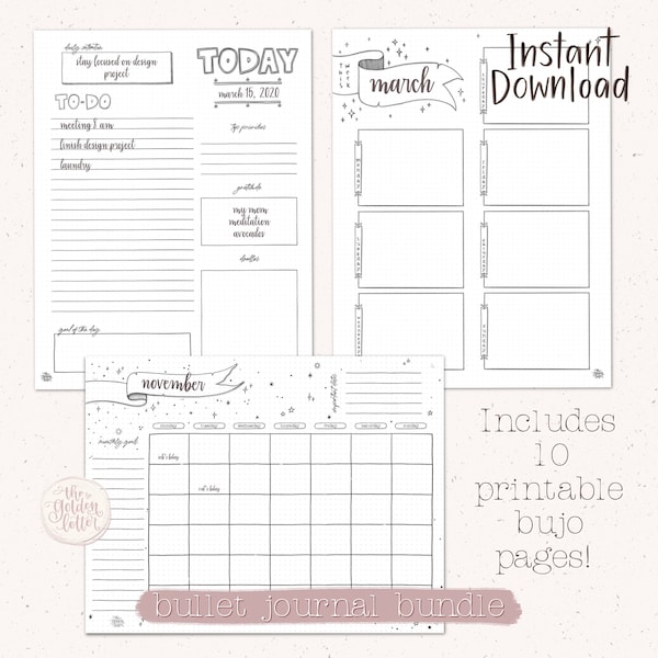 Bullet Journal Starter Kit - Etsy