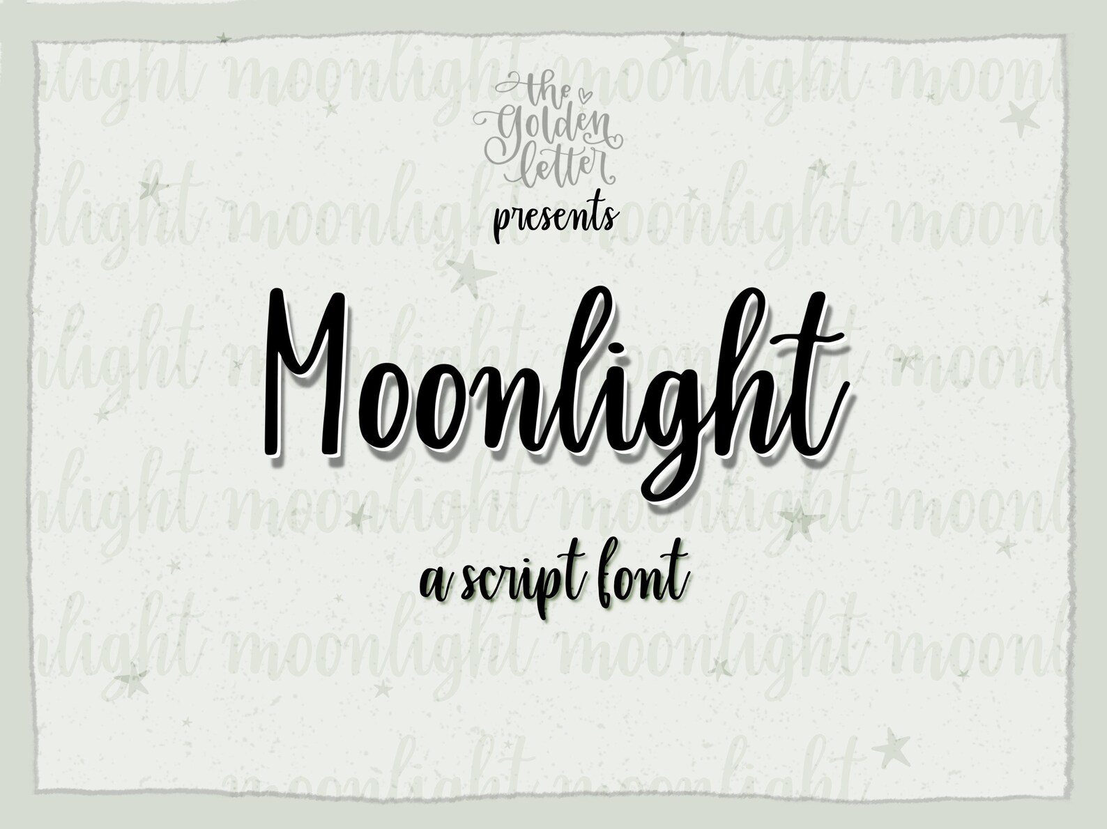 Font Download Moonlight Calligraphy Font Hand Drawn Script - Etsy
