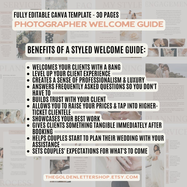 Wedding Pricing and Service Guide, Wedding Client Welcome Guide ...