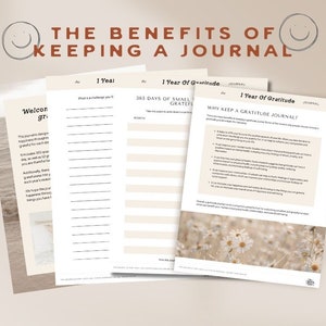 Gratitude Journal Printable, Gratitude Planner, Daily Mindfulness ...