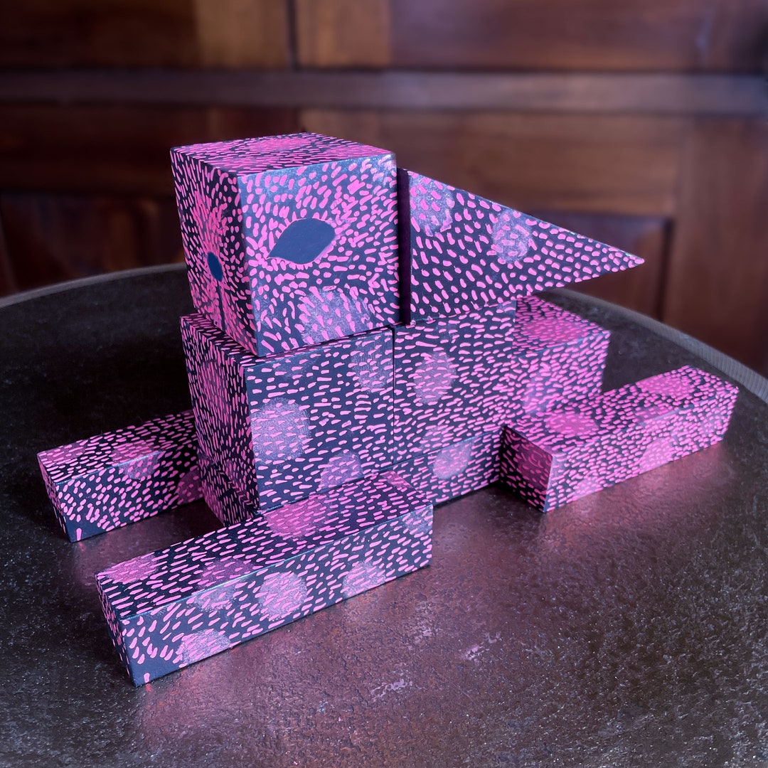 Chalkboard Painted Wooden Blocks to Paint and Draw on With Pastels ...