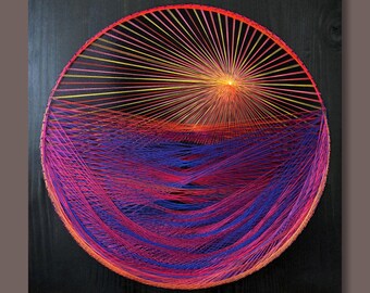 Sunset String Art - Etsy