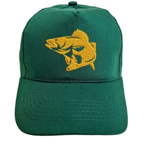 Carp Fish Embroidered Baseball Cap Hat in 15 Colours and 25 Thread ...