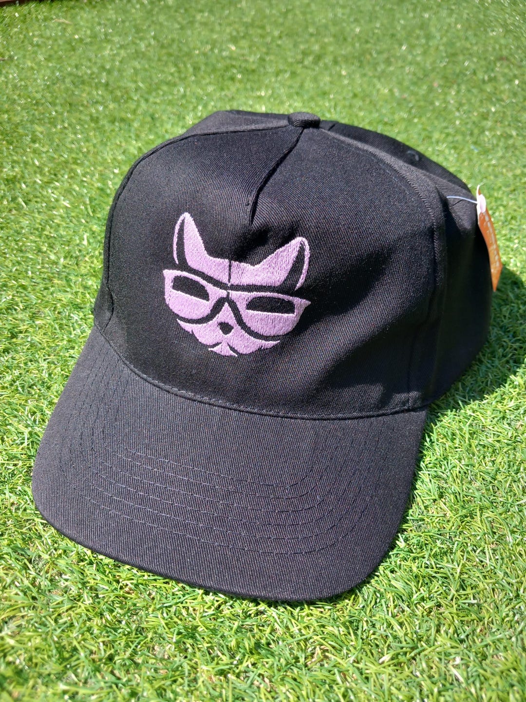 Embroidered Cat Head Baseball Cap, Kids Logo Hat - Etsy