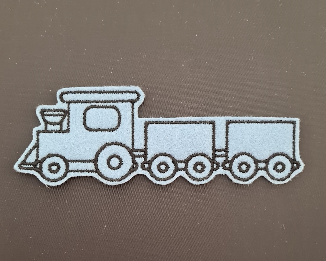 Embroidered Train Patch | Kids Iron On/sew on Badge - Etsy