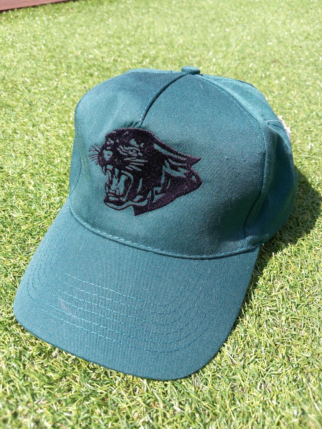 Panther Head Embroidered Baseball Cap Hat in 15 Colours and 25 Thread ...