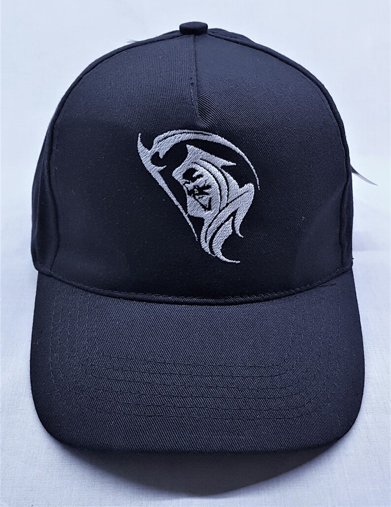 Grim Reaper Embroidered base ball cap hat in 9 Colours | Etsy