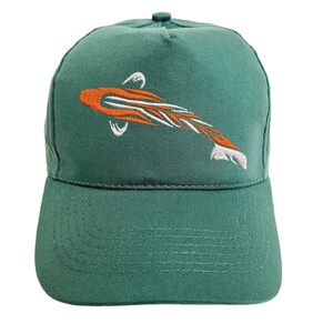 Koi Carp Embroidered Base Ball Cap Hat in 15 Colours - Etsy