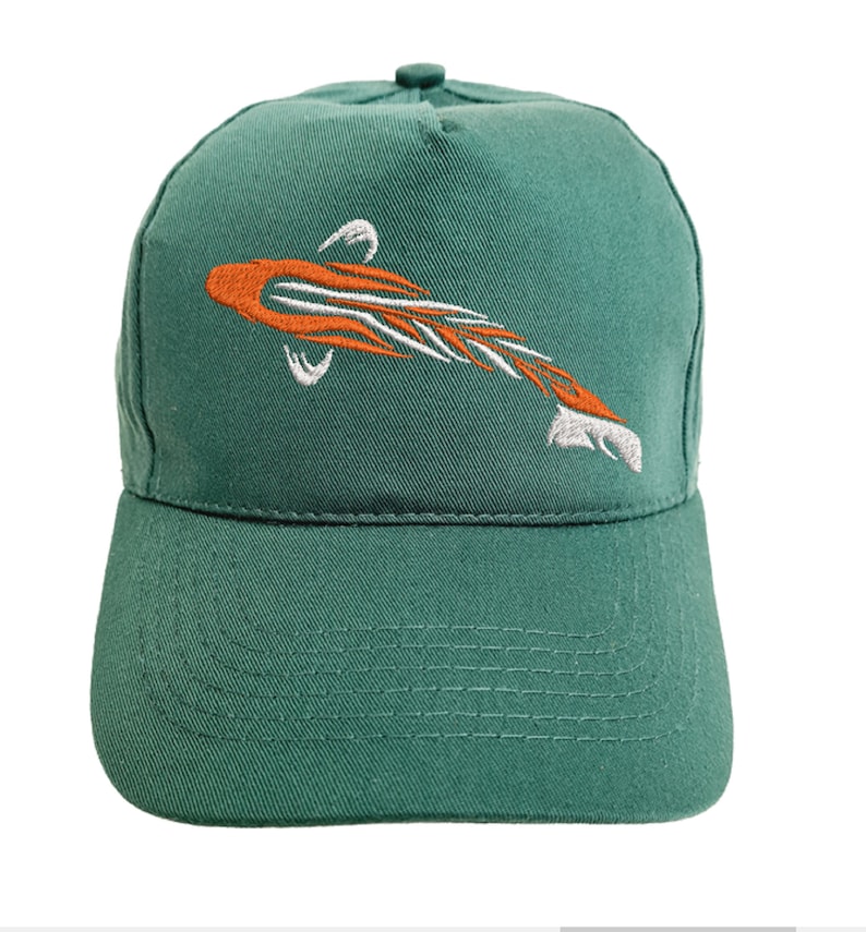 Koi Carp Embroidered Base Ball Cap Hat in 15 Colours - Etsy