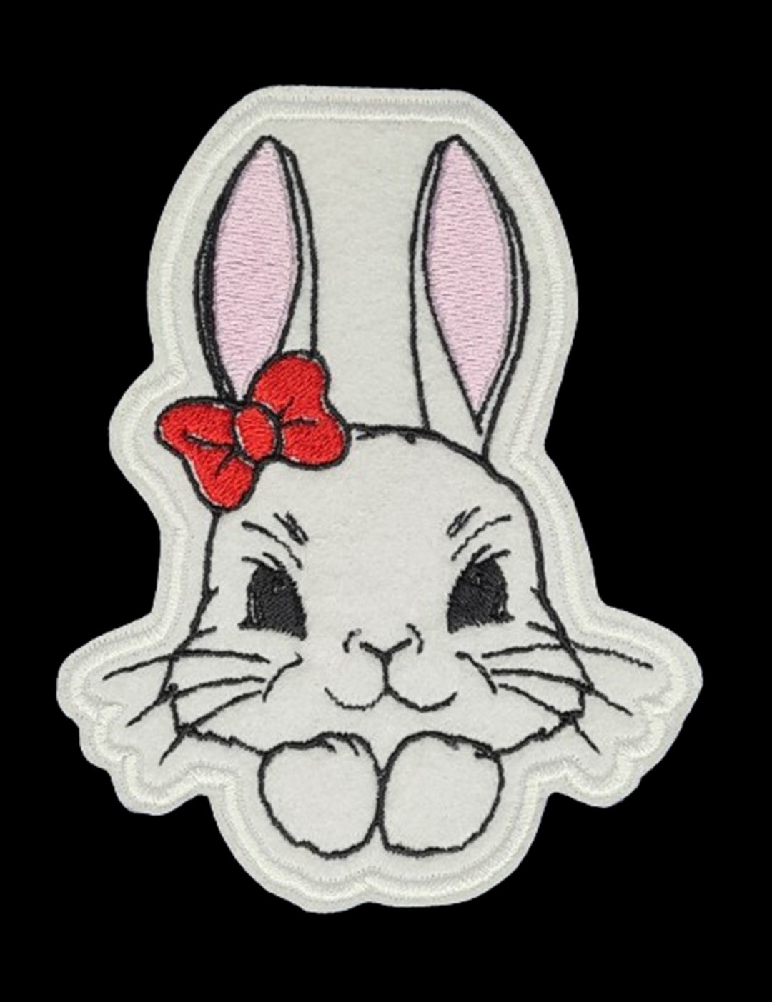 Rabbit Embroidered Patch | Bunny Iron On/sew on Badge - Etsy