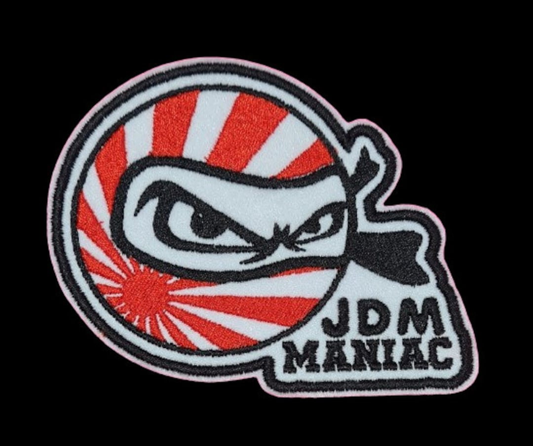 JDM Japan Flag Manic Ninja Embroidered Patch Badge Iron on Sew on ...