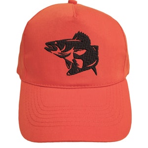 Carp Fish Embroidered Baseball Cap Hat in 15 Colours and 25 Thread ...